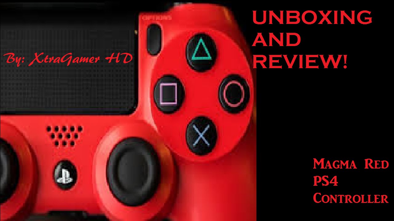 Magma Red PS4 Controller Unboxing and Review! - YouTube