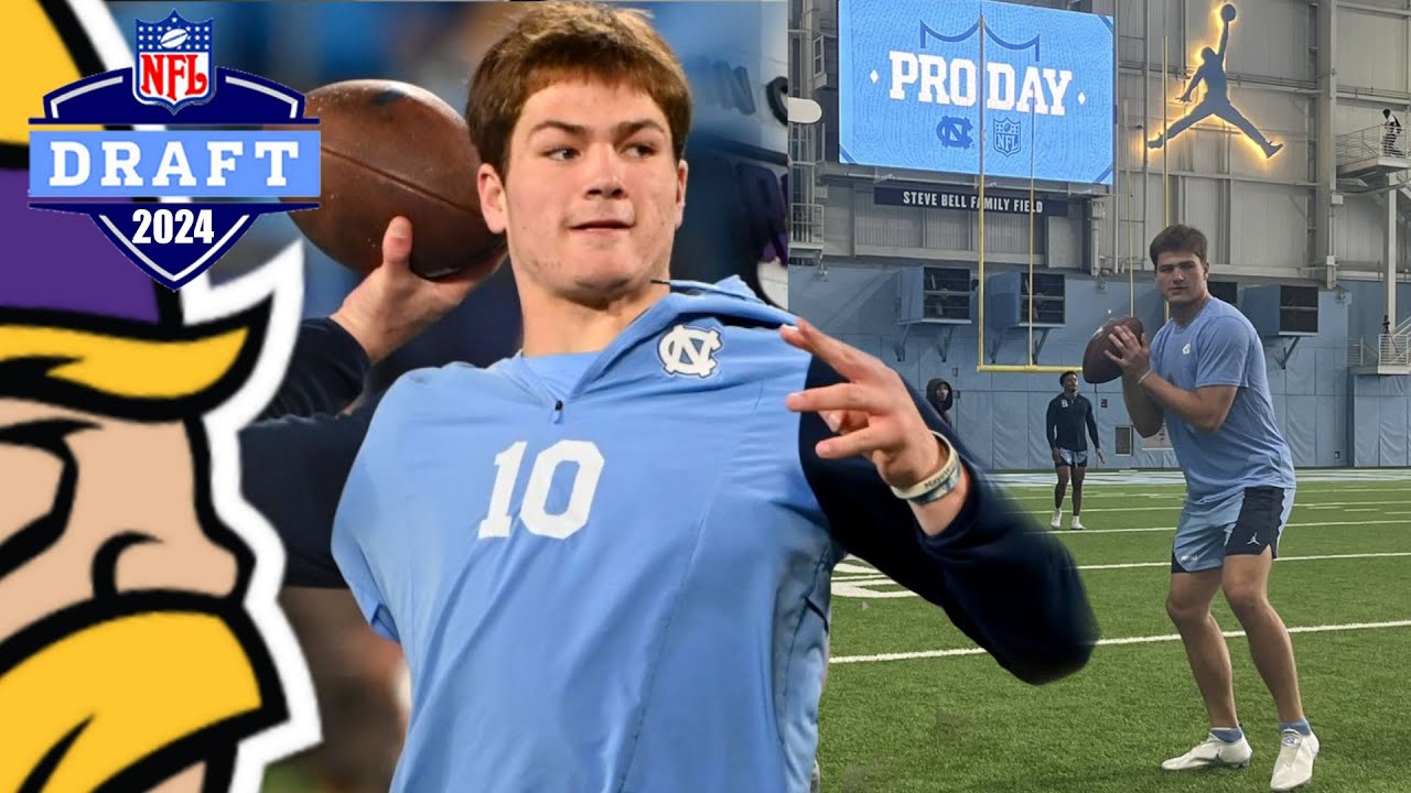 Thoughts on UNC QB Drake Maye's MONSTER Pro Day - YouTube