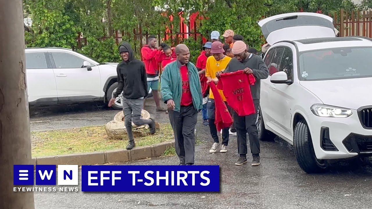 Car drops off EFF t-shirts to alleged former EFF supporters joining ANC ...