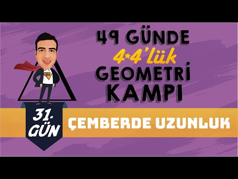 Çemberde Uzunluk - 1 I 4*4'lük Geometri Kampı I 31.Gün I #yks2024