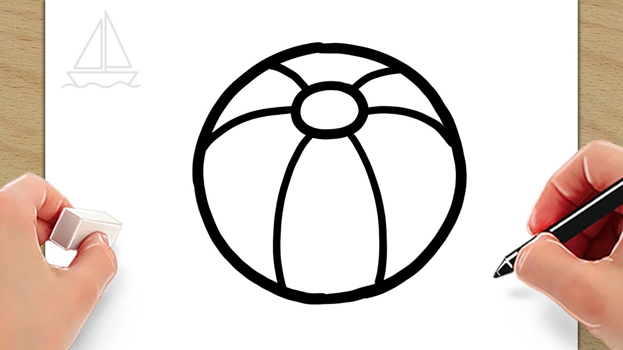 How to Draw a Ball Step by Step for KIDS - YouTube