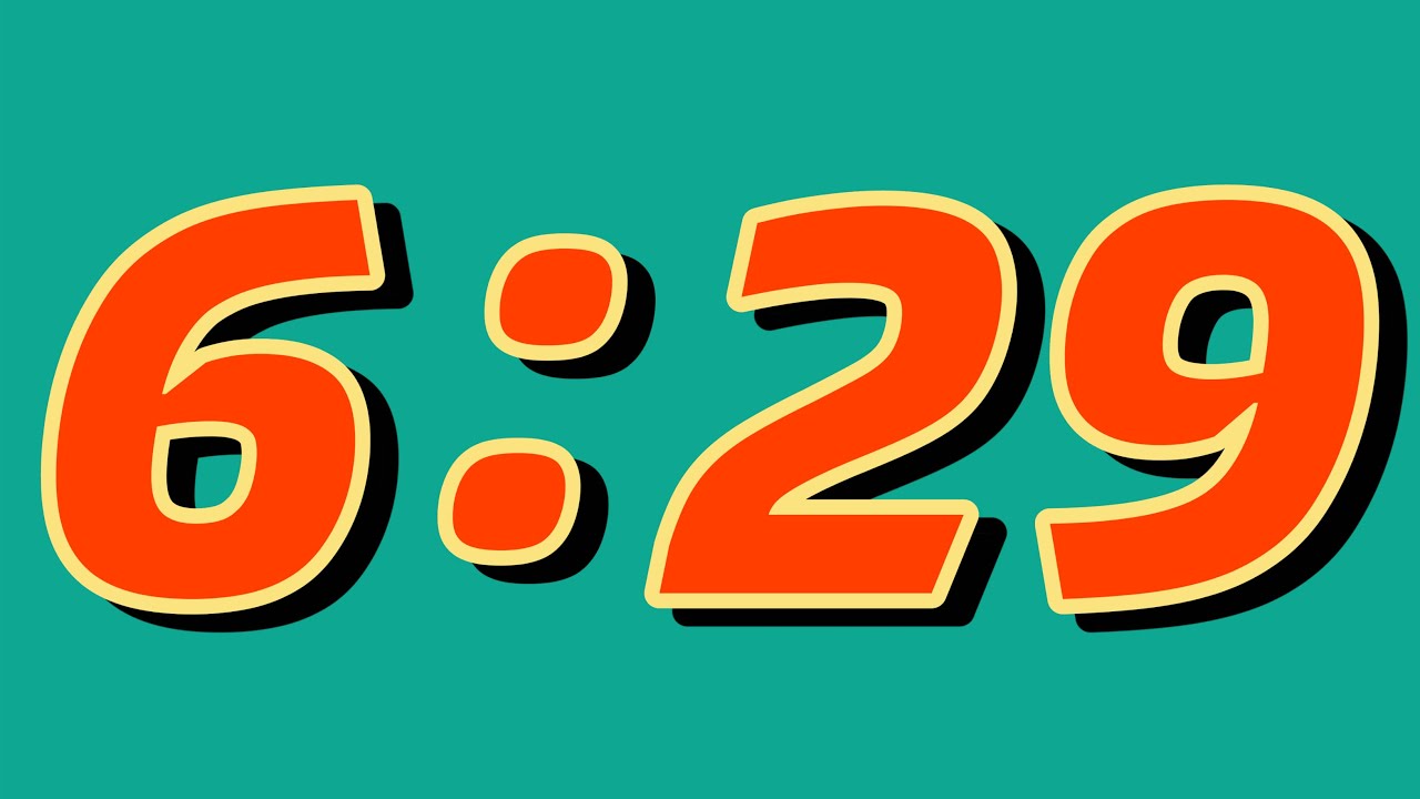 6 Minute and 29 Second Timer - YouTube