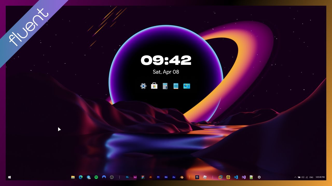 Make Your Windows 10 Look Clean and Fluent - YouTube