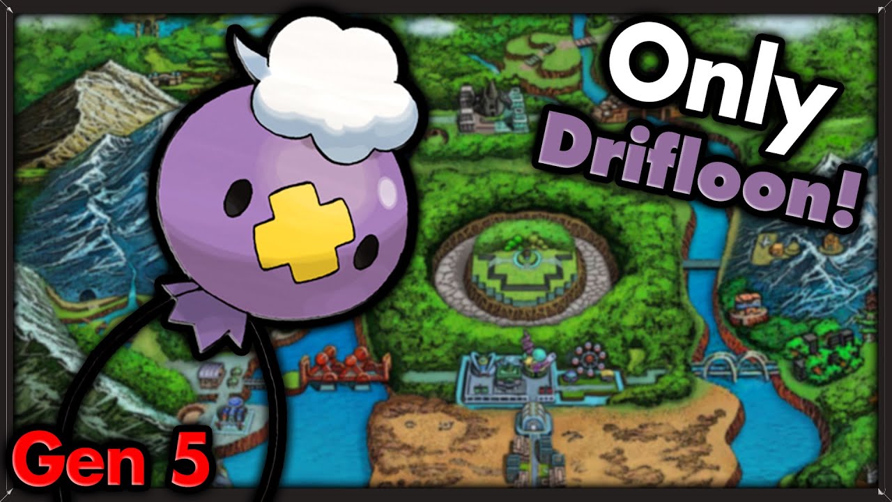 Can I Beat Pokemon Black with ONLY Drifloon? 🔴 Pokemon Challenges NO ...