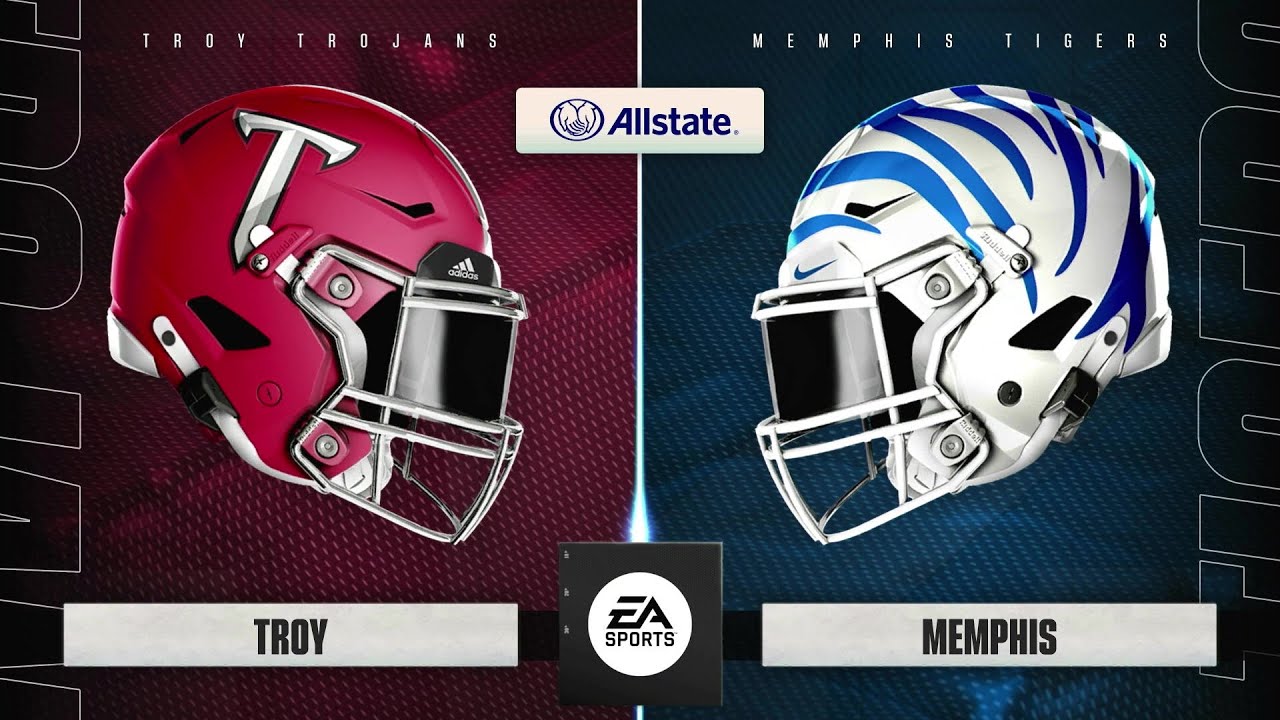 Troy Trojans @ Memphis Tigers - Full Game Simulation - College Football ...