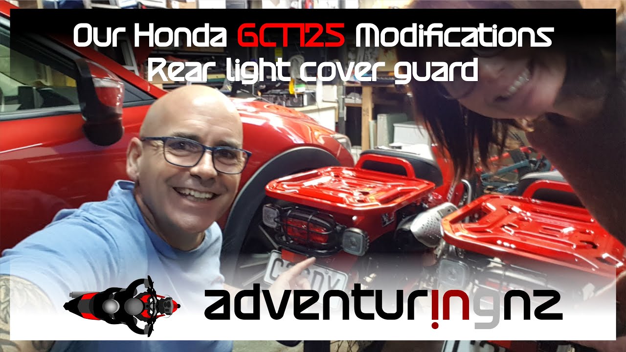 Honda CT125 Upgrade - Installing a Rear Light Cover Guard - YouTube