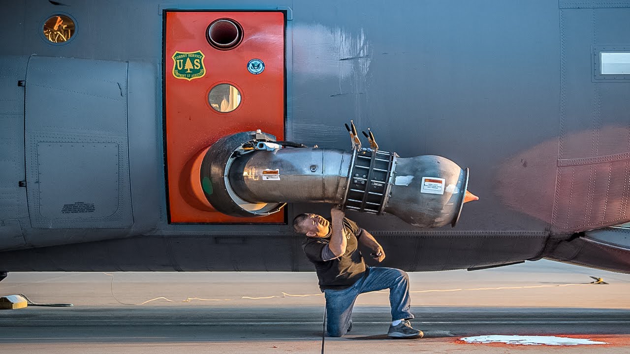 US Installing & Testing Modular Airborne Firefighting System(MAFFS) For ...