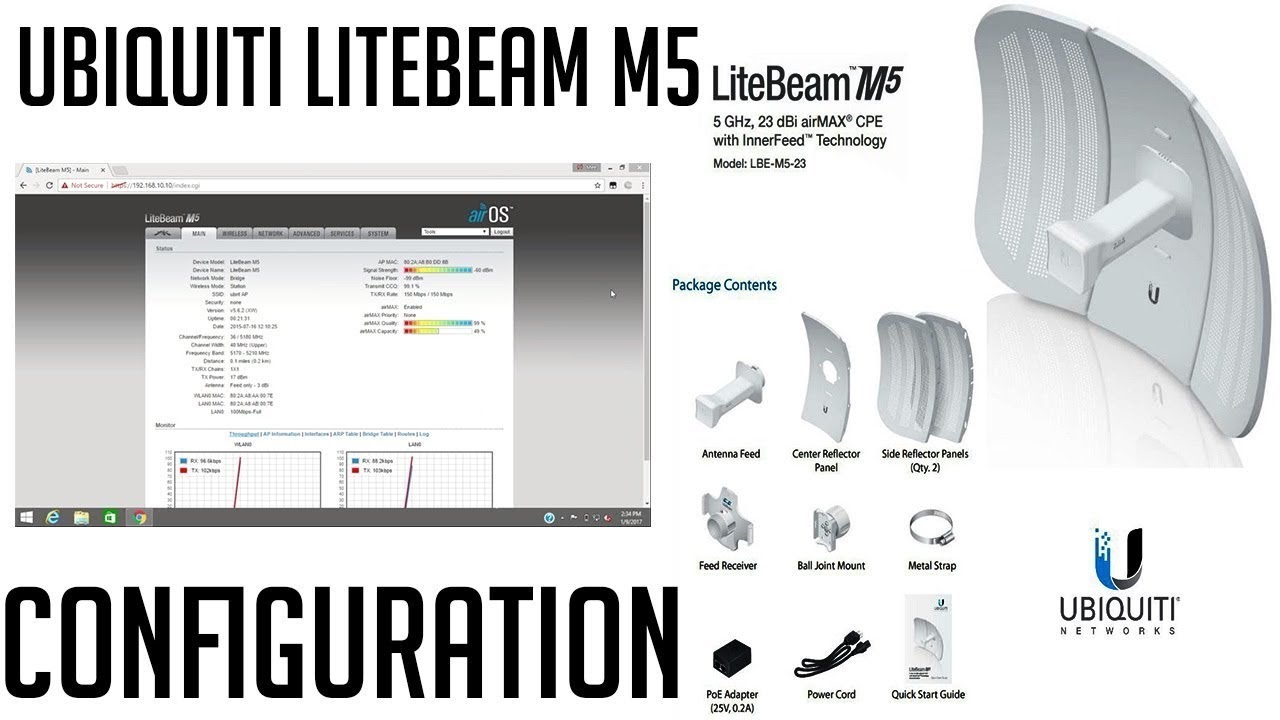 CARA SETTING LITEBEAM M5 SEBAGAI STATION / CLIENT ROUTER - YouTube