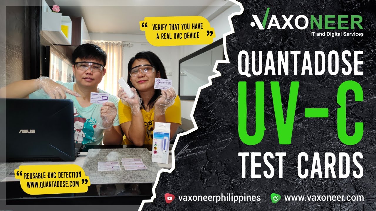 Quantadose UVC Test Card 1st and 2nd Edition | Amazon UVC Test Kit for ...