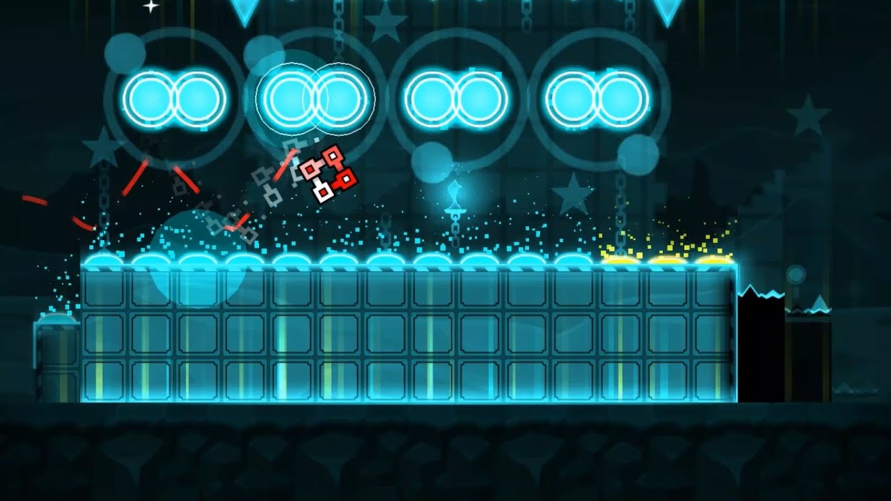 "GROUND ZERO" 3 COINS (HARD 5 STAR) GEOMETRY DASH - YouTube