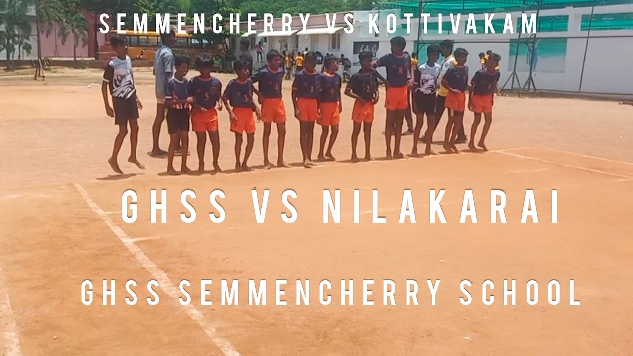 Semmencherry vs kotivakam/ghss vs nilakarai match Bharath team kabadi ...