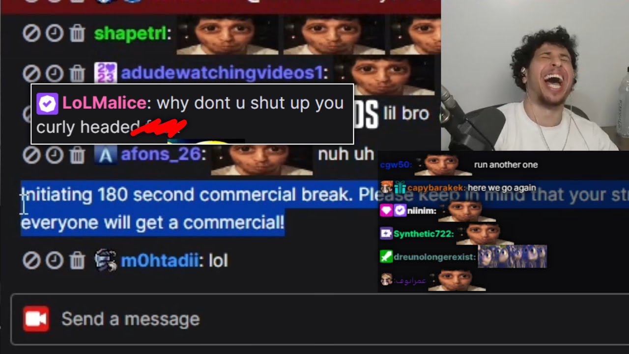 humzh dies laughing as he terrorizes his chat with ads for subs then ...