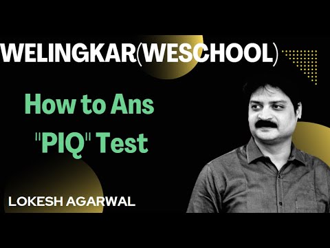 Welingkar PIQ Test|| Sample Questions & Solutions|| Mock PIQ Test ...