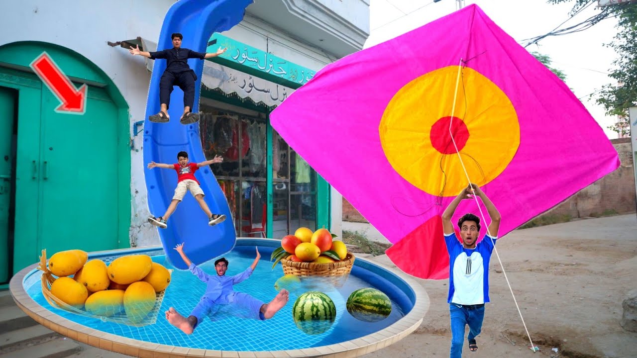 Kite Vs Desi Swimming Pool Mango Party - YouTube
