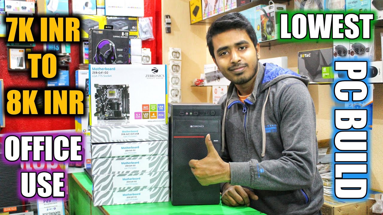 Lowest Budget Office PC Build With Zebronics G41 D2 Motherboard, 500GB ...