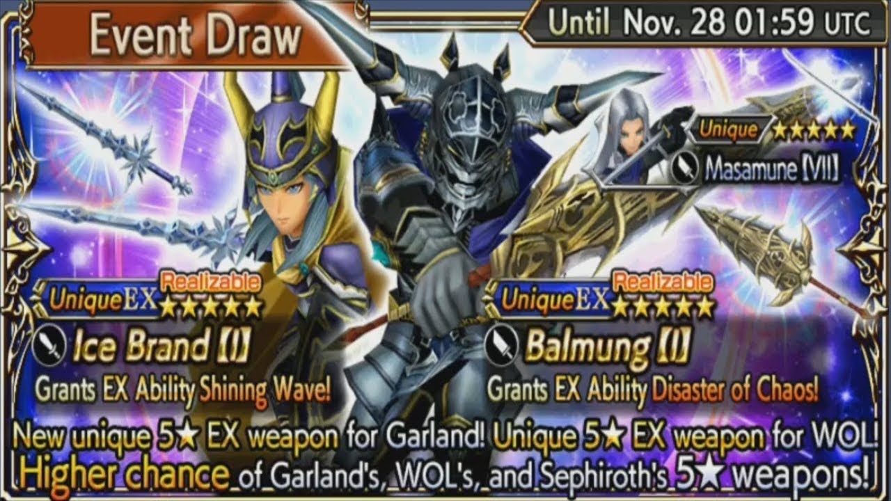 Garland and warrior of light EX Banner - dissidia final fantasy opera ...