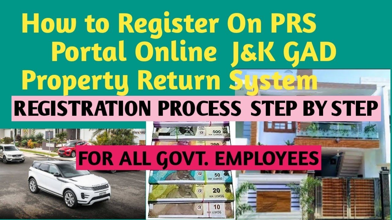How to register on Property Return System Online Portal JK / JK PRS ...