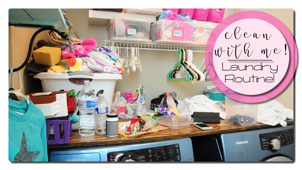 Clean With Me! - Speed Cleaning - Laundry Routine - YouTube