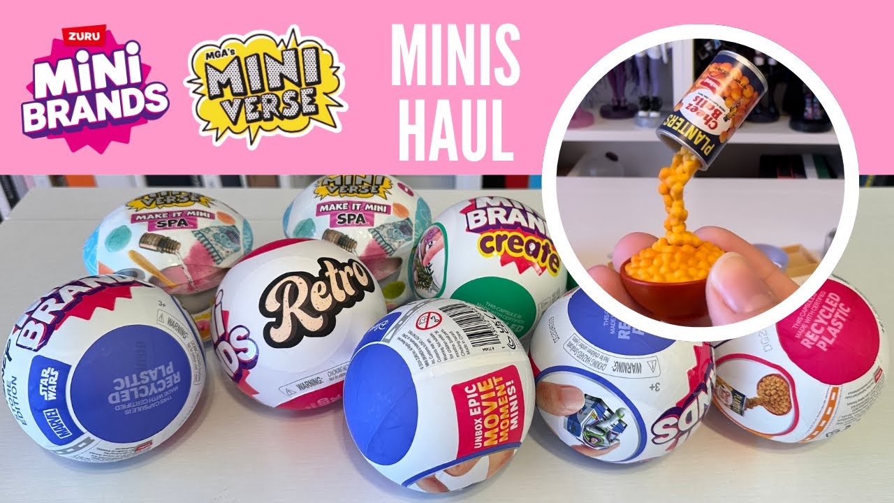 Minis Haul! Mini Brands Retro, Disney Store S3, Garden, Miniverse Spa ...