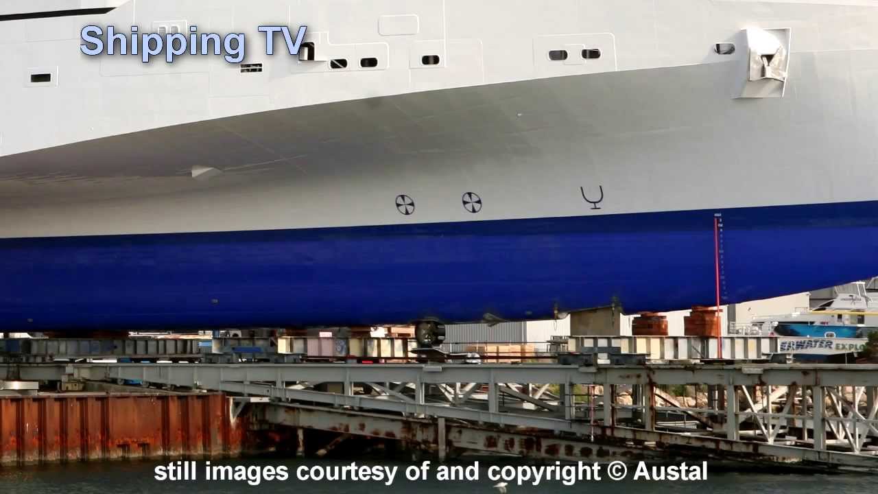 Austal hull 270 becomes Condor fast ferry . . - YouTube
