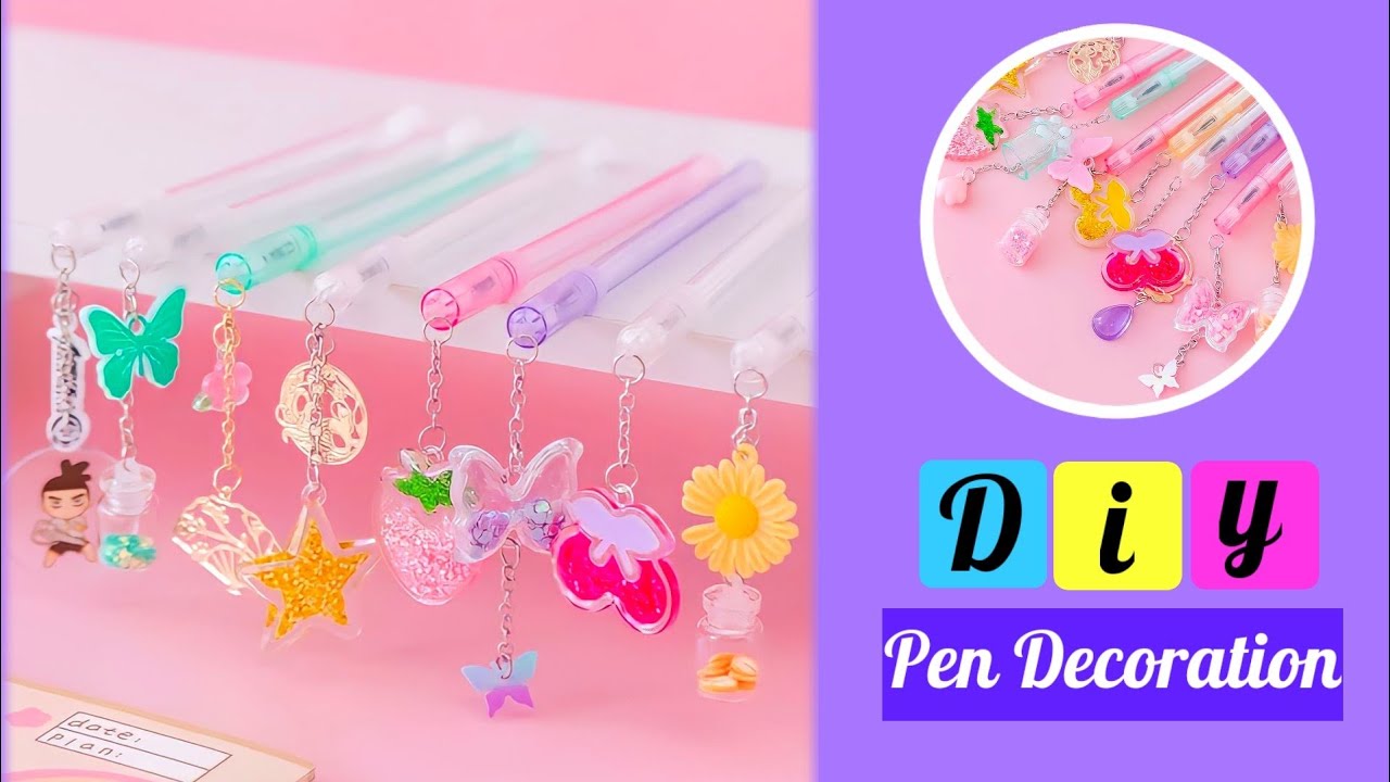 Easy Craft Ideas / How to make cute pen decoration / DIY cute pen ...