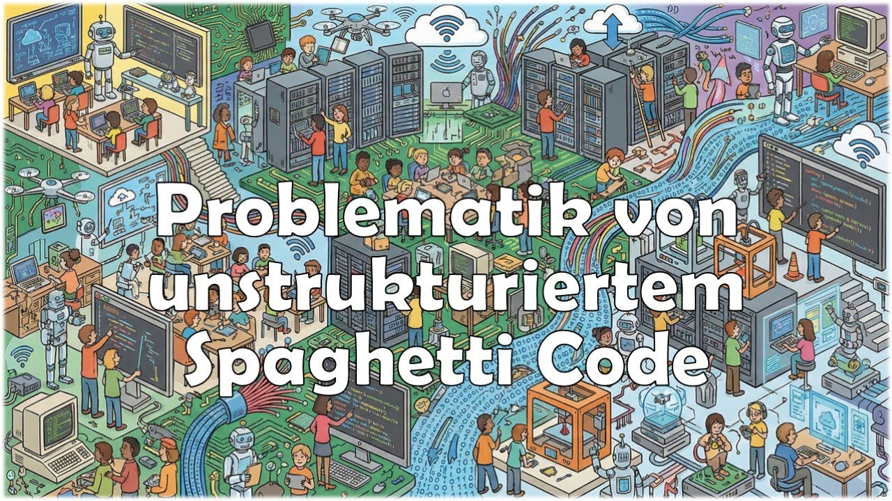 Problematik von unstrukturiertem Spaghetti Code - YouTube