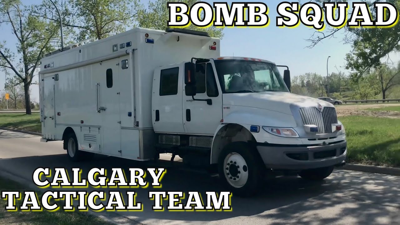 **RARE** Calgary Tactical Trucks, K9 Unit & Bomb Squad Truck Mobilizing ...
