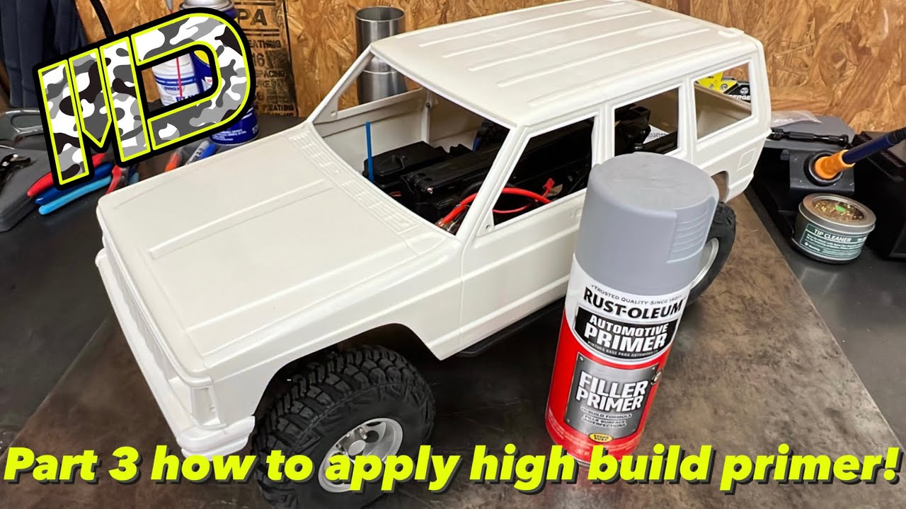 Part 3 how to paint an RC hardbody! High build primer application and overview! - YouTube