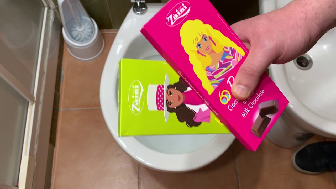Will it Flush?Chocolate 🍫 into Toilet -Satisfying Video - YouTube