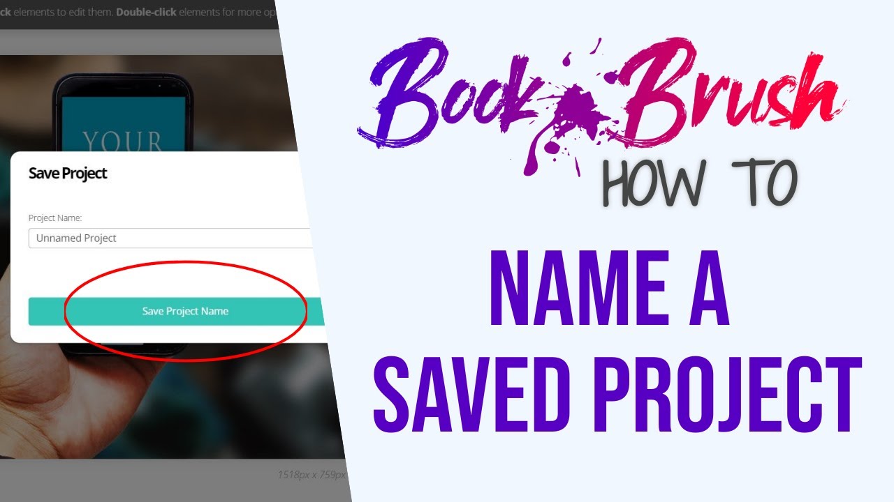 Name Your Saved Projects in Book Brush 👏 You Asked. We Answered. - YouTube