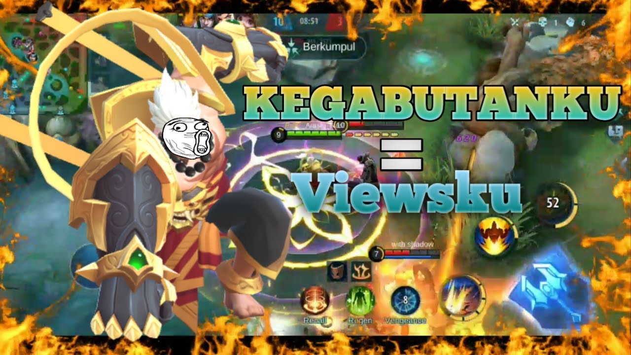 Gatotkaca + api - mobile legends - YouTube