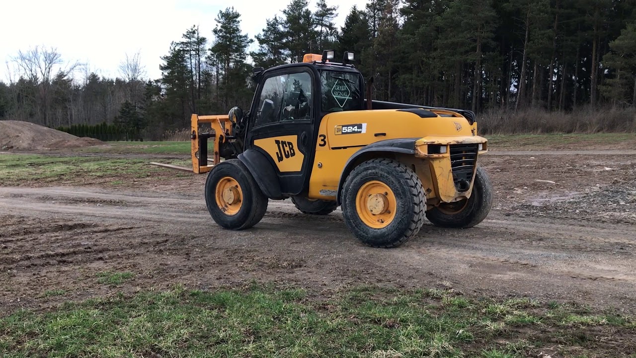 2005 JCB 524-50 Telehander, Enclosed Cab, 4wd - YouTube