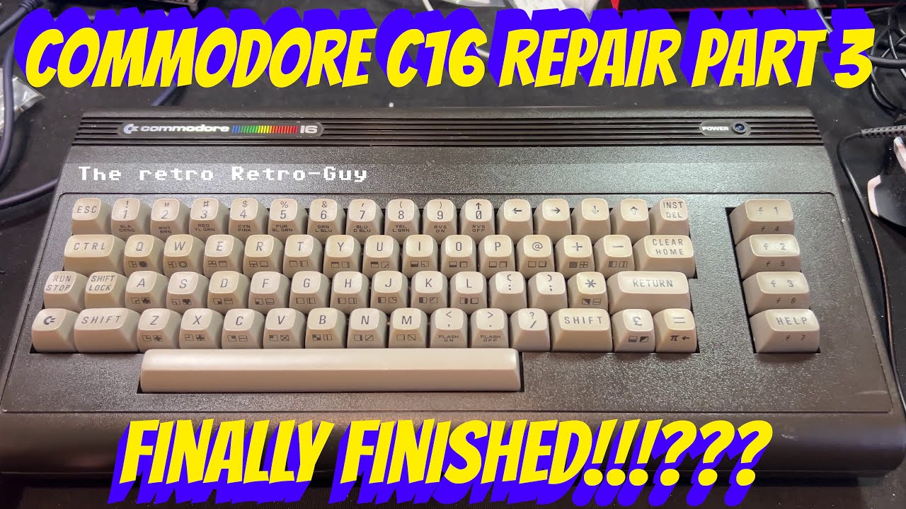 Commodore C16 Repair Part Three FINALLY finished (Redo Poor Sound ...