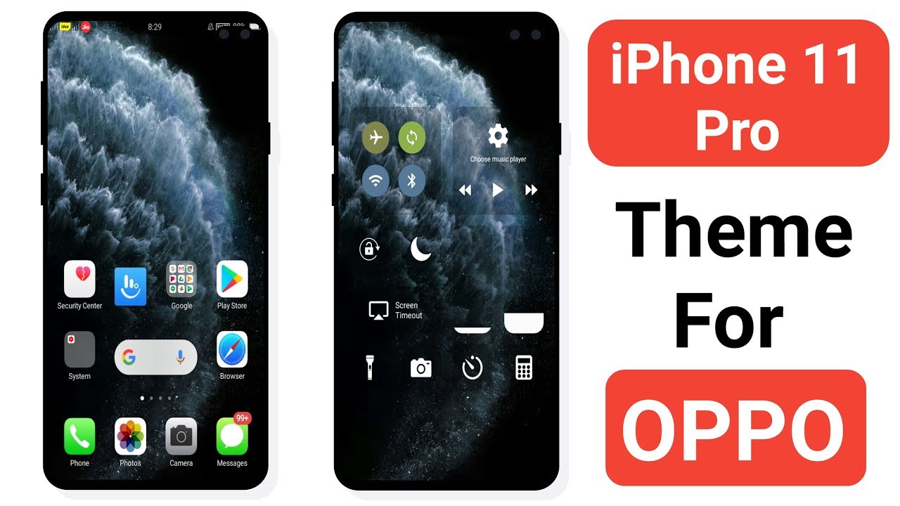 iPhone 11 Pro Theme For OPPO ! iOS 13 Pro ! OPPO A37,A57,A3s,All - YouTube