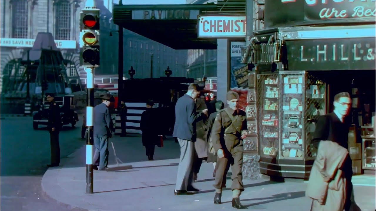 1944 London in HD 60fps, colour / Britain during the World War II - YouTube