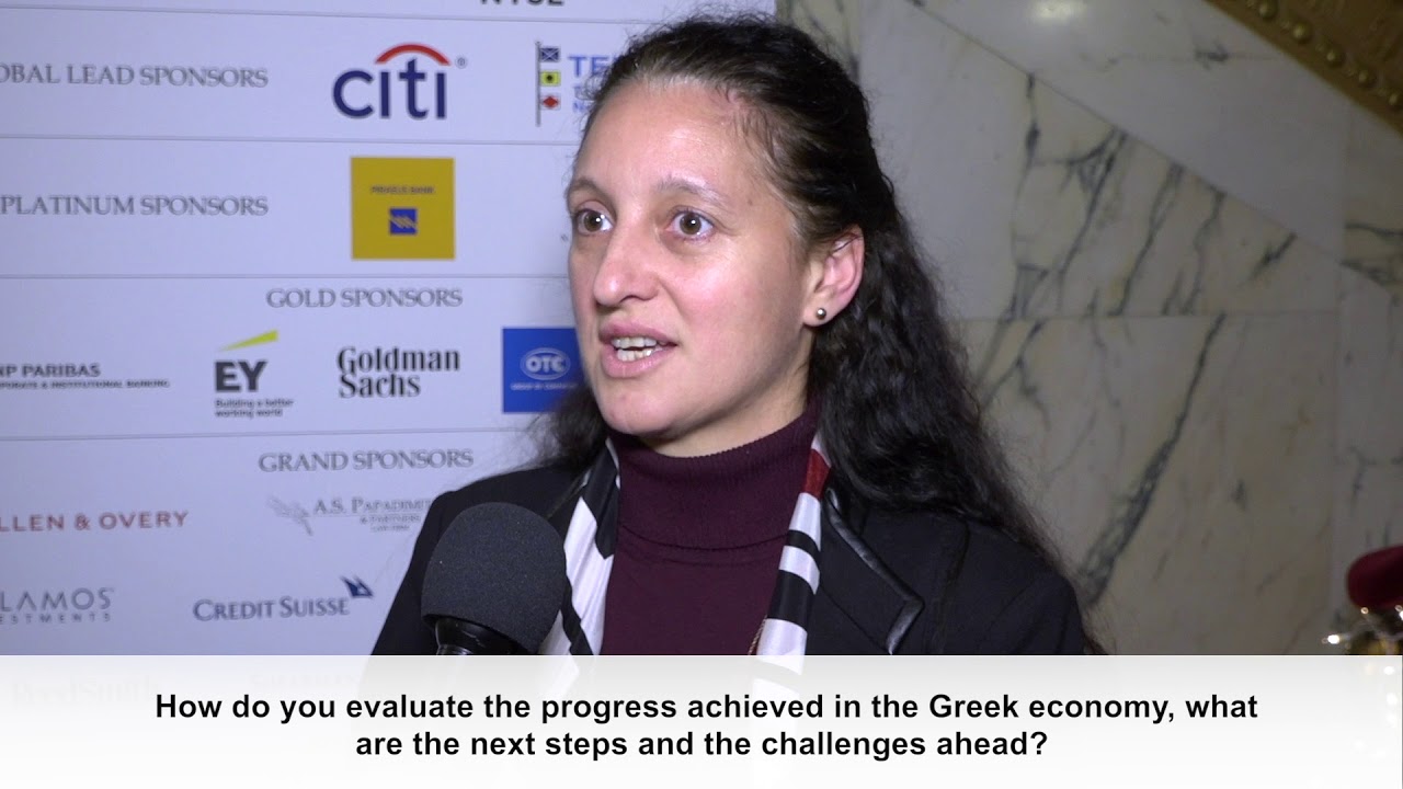 2017 Capital Link Invest in Greece Forum - Elena Duggar Interview - YouTube