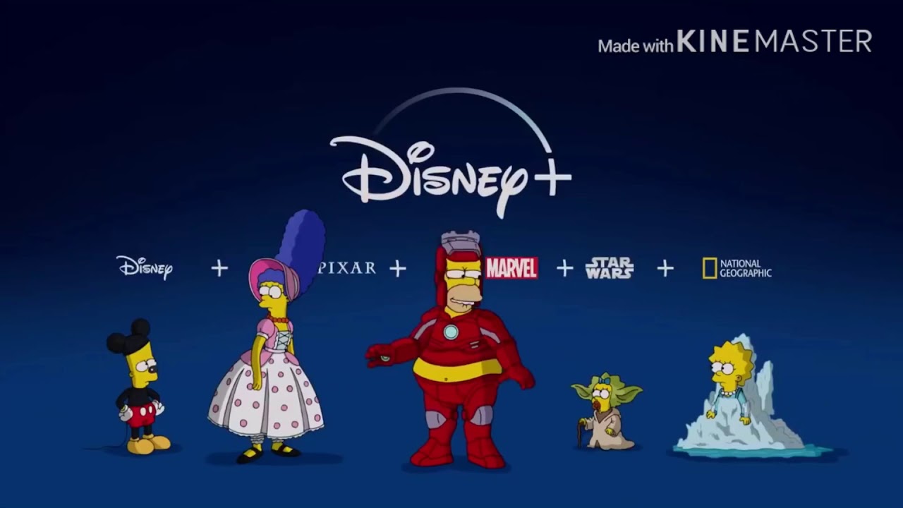 The Simpsons Disney+ Disney + Pixar + Marvel + Star Wars + National ...