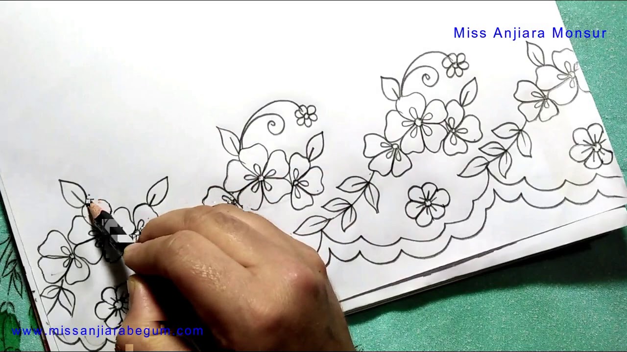 Cute Hand Embroidery Pattern, Hand Drawing Design, Drawing Pattern ...