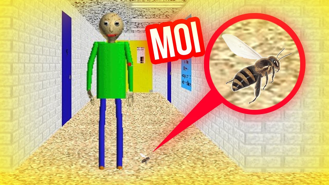 UNE ABEILLE DANS BALDI ! ( Honey I Shrunk the Student / Baldi Mod ...