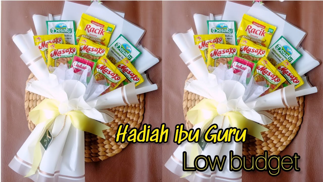 TUTORIAL BUKET BUMBU DAPUR LOW BUDGET HADIAH HARI IBU || BUKET UNTUK ...