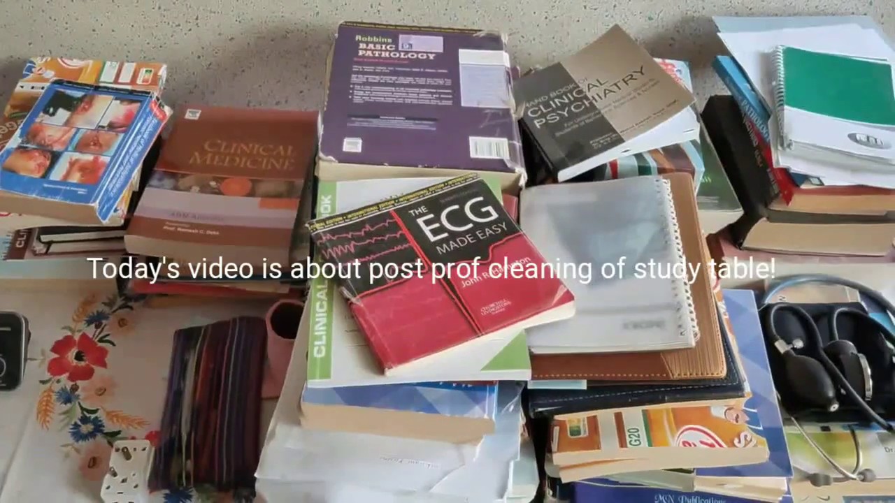 Post Exams Cleaning Study Table - YouTube