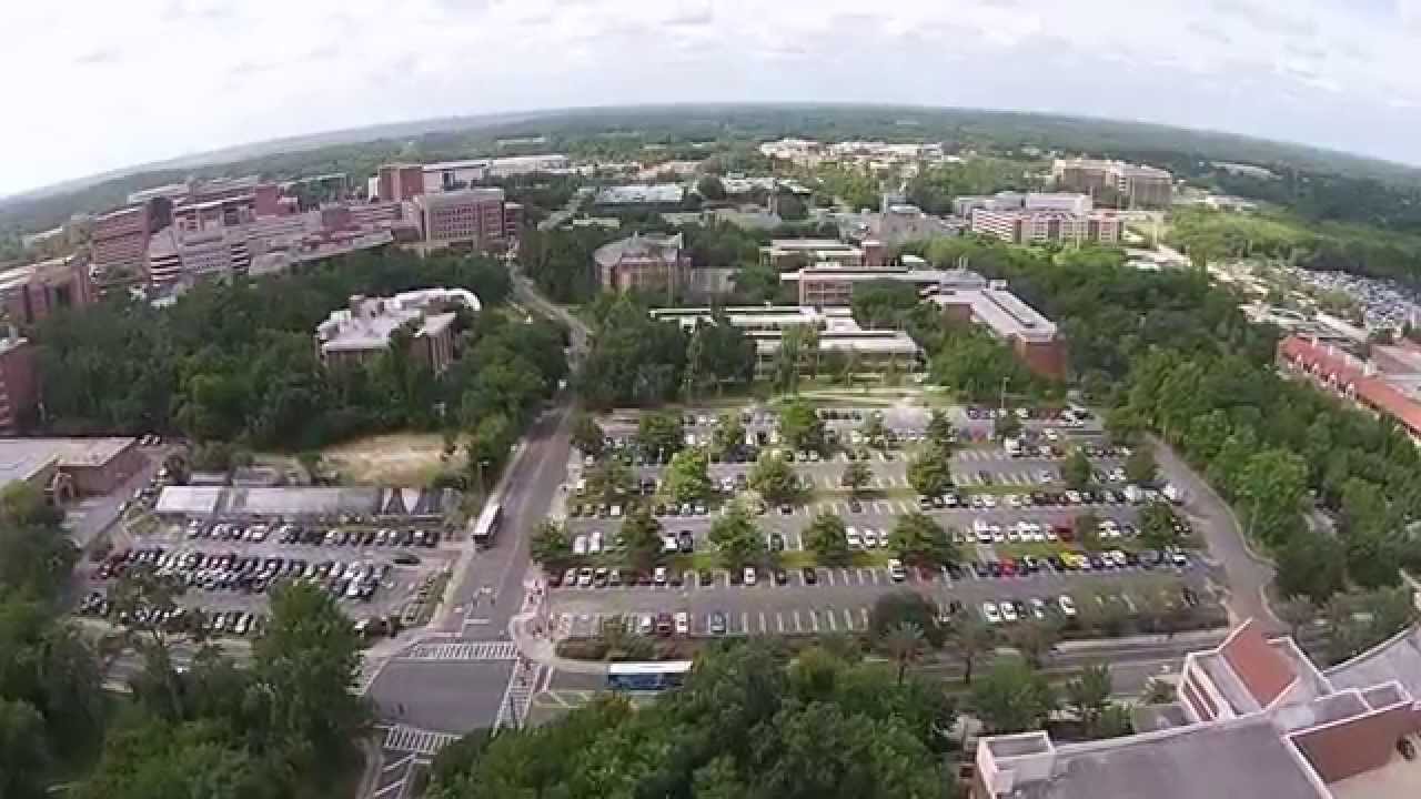 University of Florida Reitz Union construction from above - YouTube