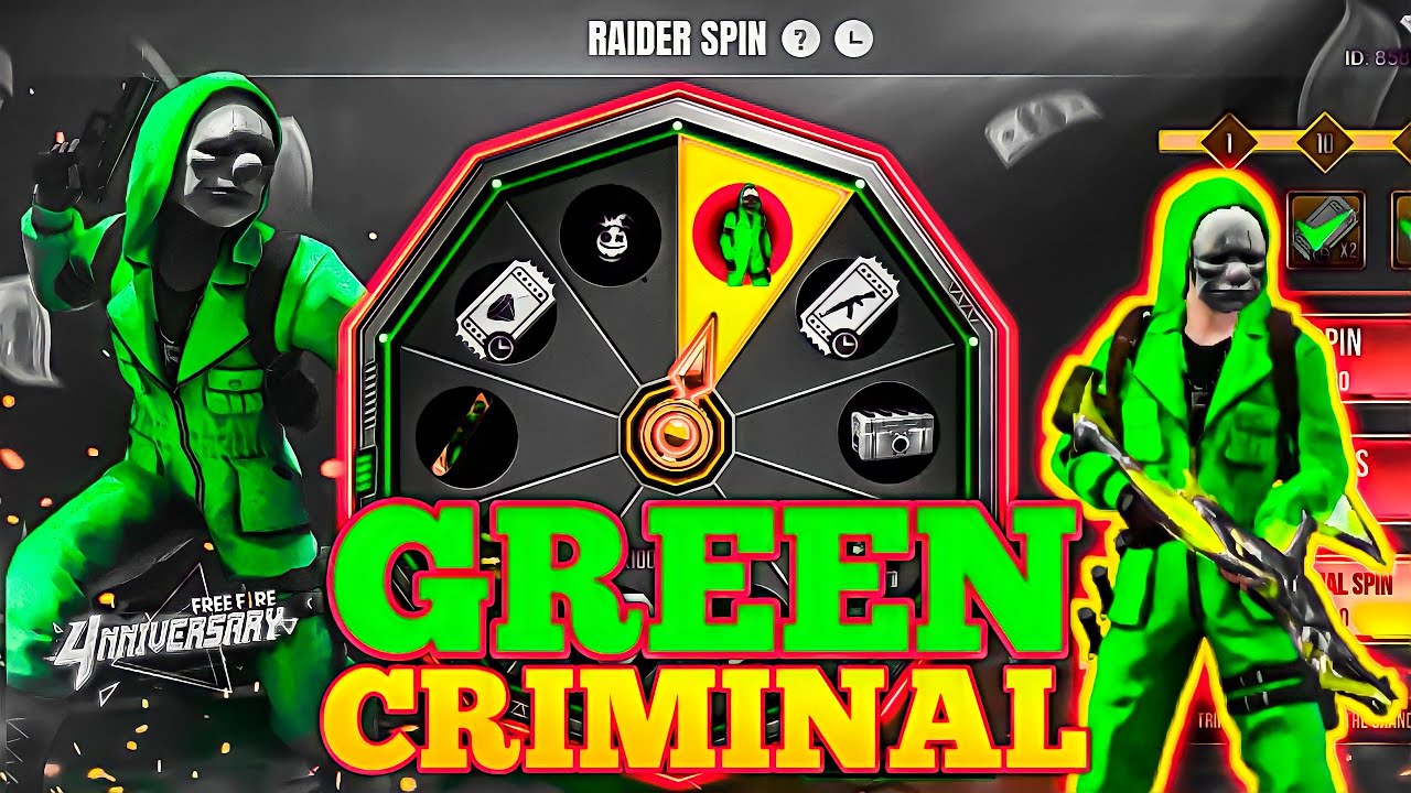 HOW TO GET GREEN CRIMINAL BUNDLE 🔥 GARENA FREE FIRE #TheSaw FF - YouTube