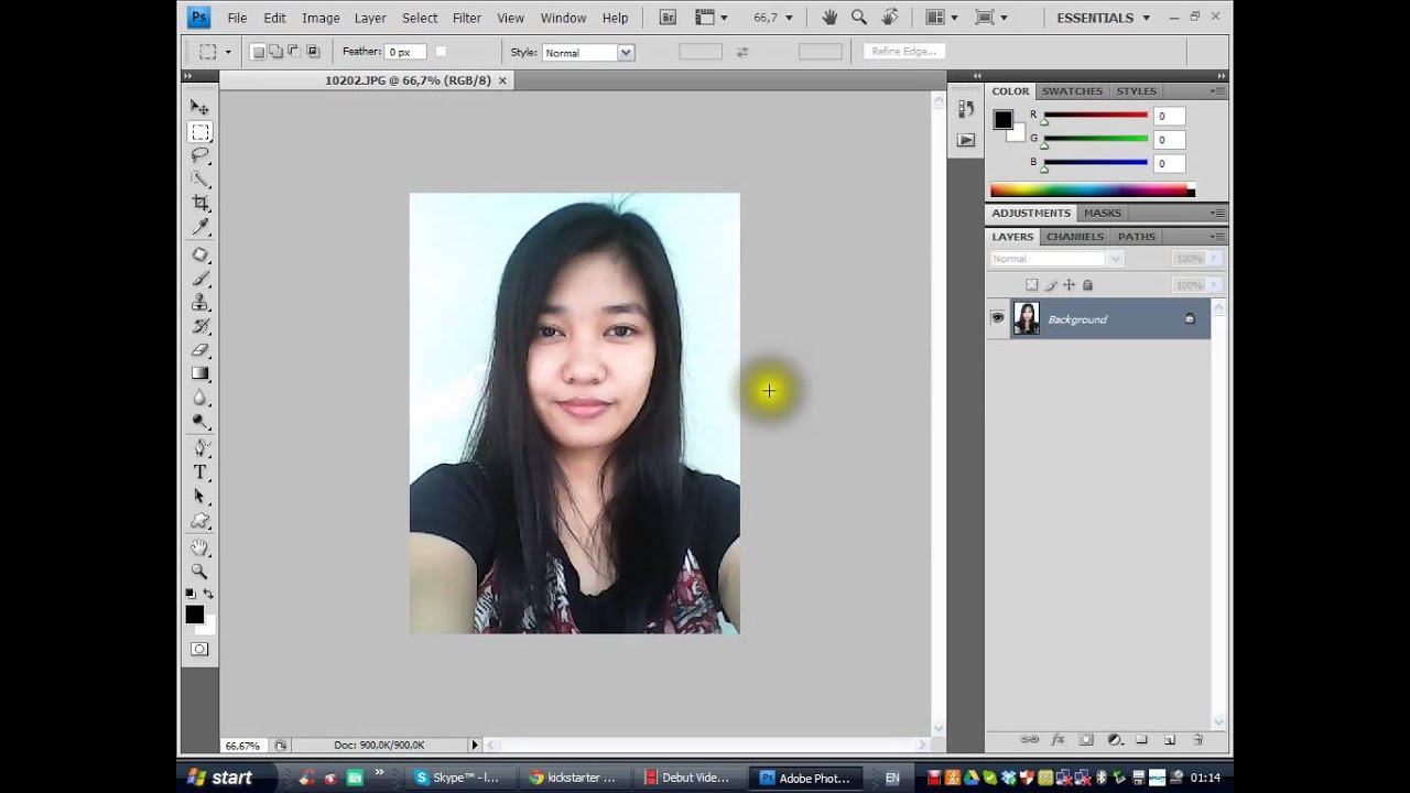 Create 1 X 1 picture using Adobe Photoshop - YouTube