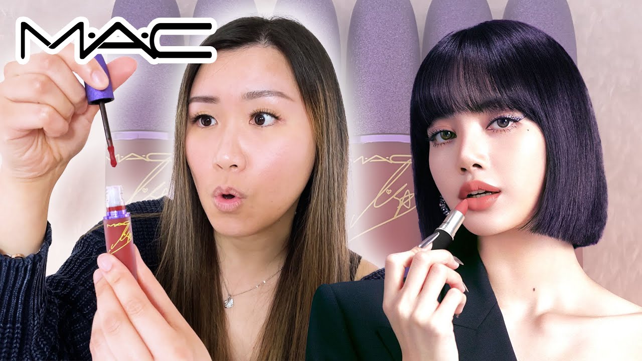 MAC X LISA POWDER KISS LIQUID LIPCOLOUR | All 6 Colors From BLACKPINK'S ...