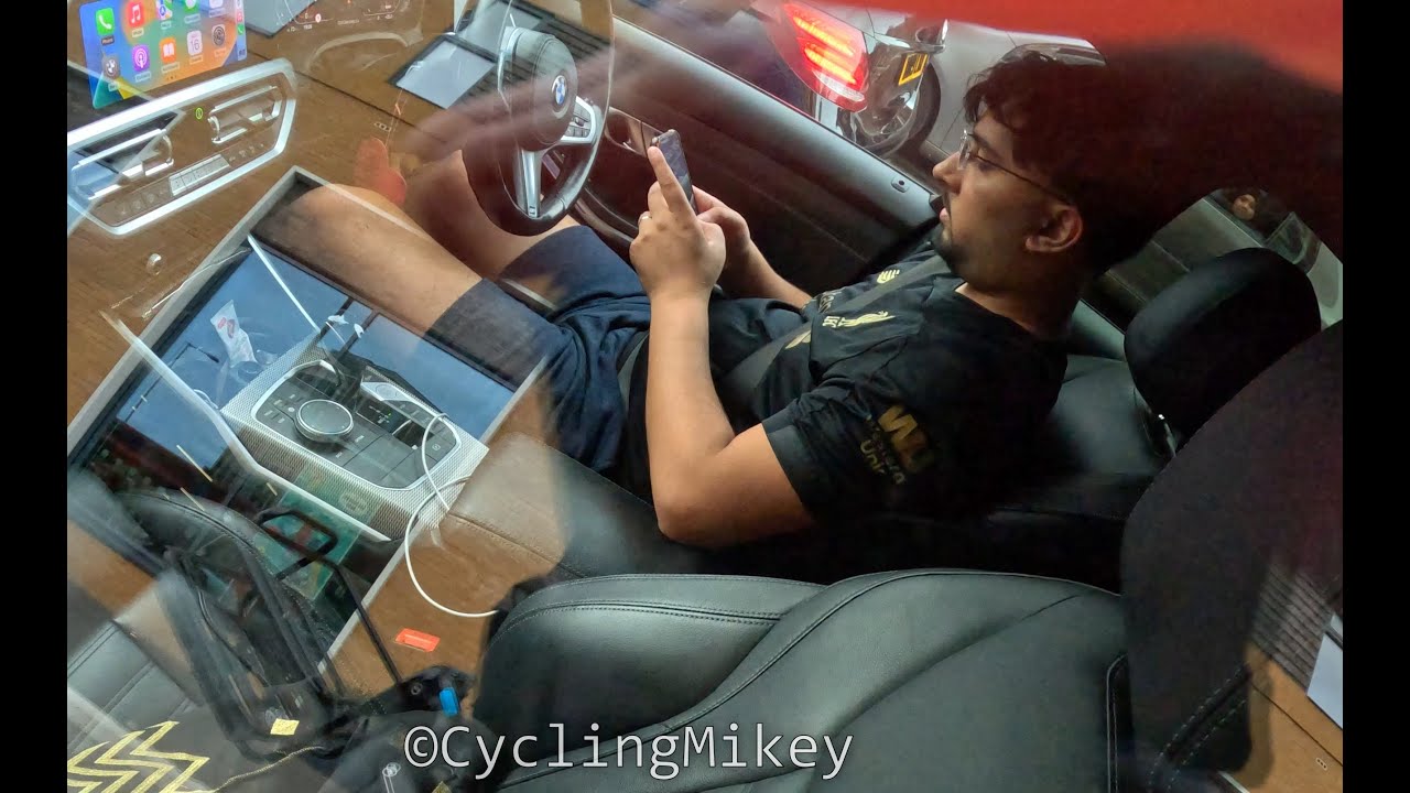 Blue BMW At the A40 - YV19DHG - YouTube