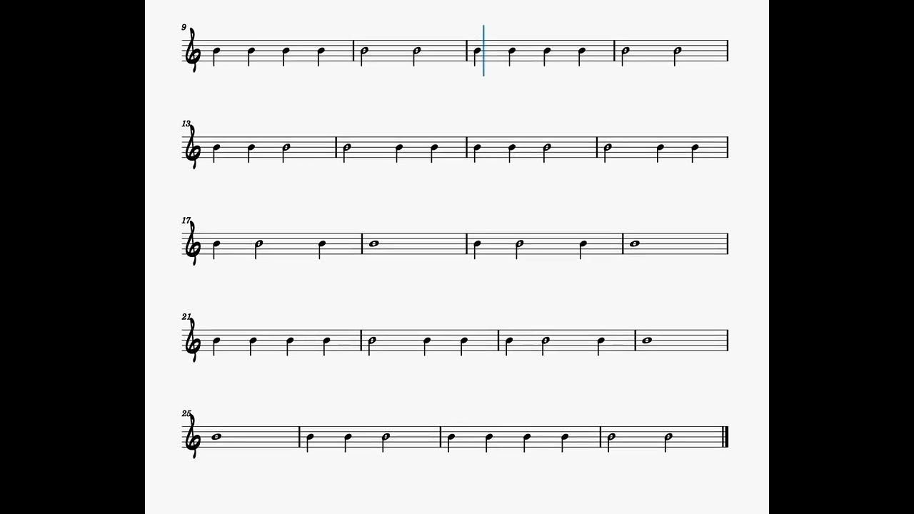 Rhythm Chart 3 - Quarter, Half, and Whole Notes (Self Practice) - YouTube