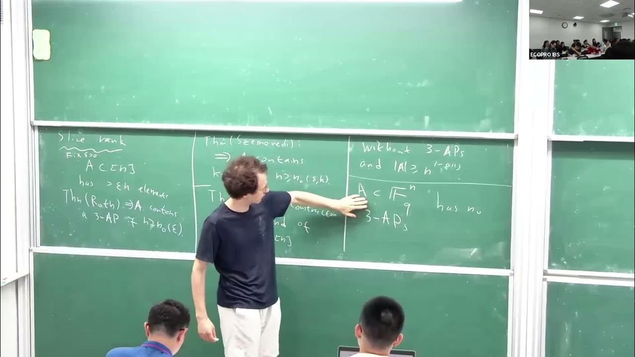 24.08.02, Boris Bukh, Algebraic methods in combinatorics: day 5 - YouTube