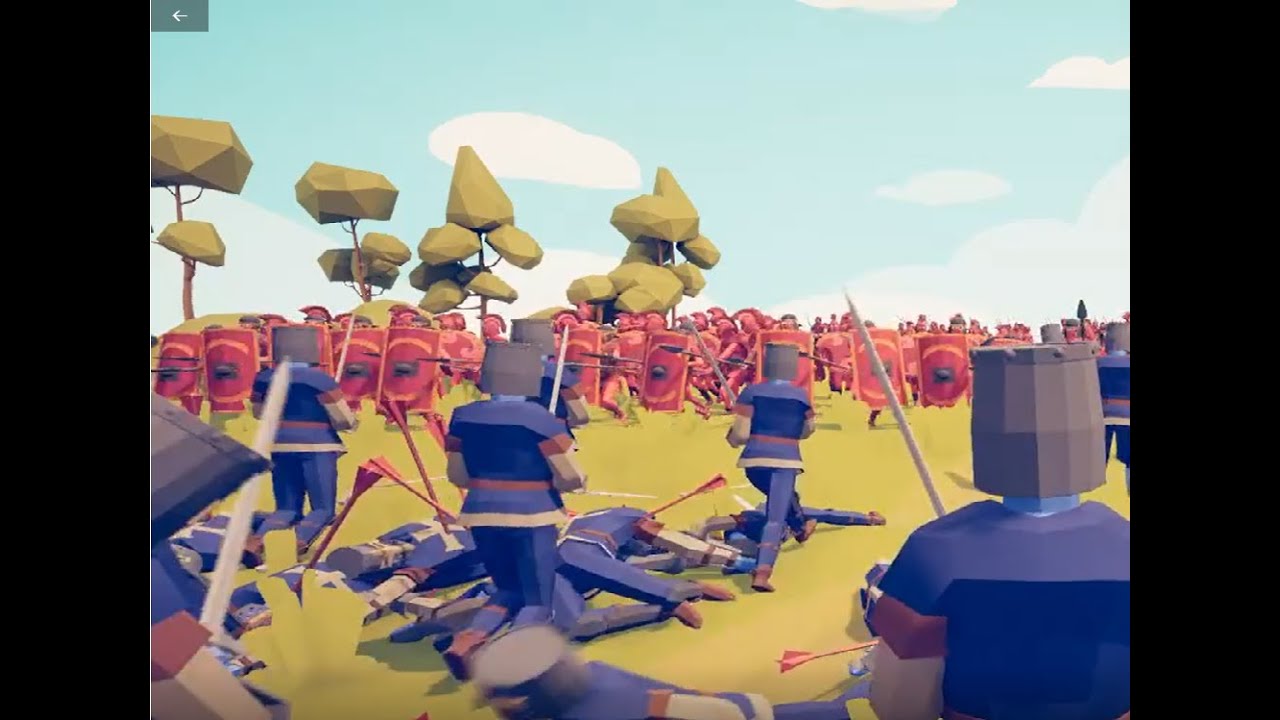 Totally Accurate Battle Simulator - large battle gameplay with slow-mo ...