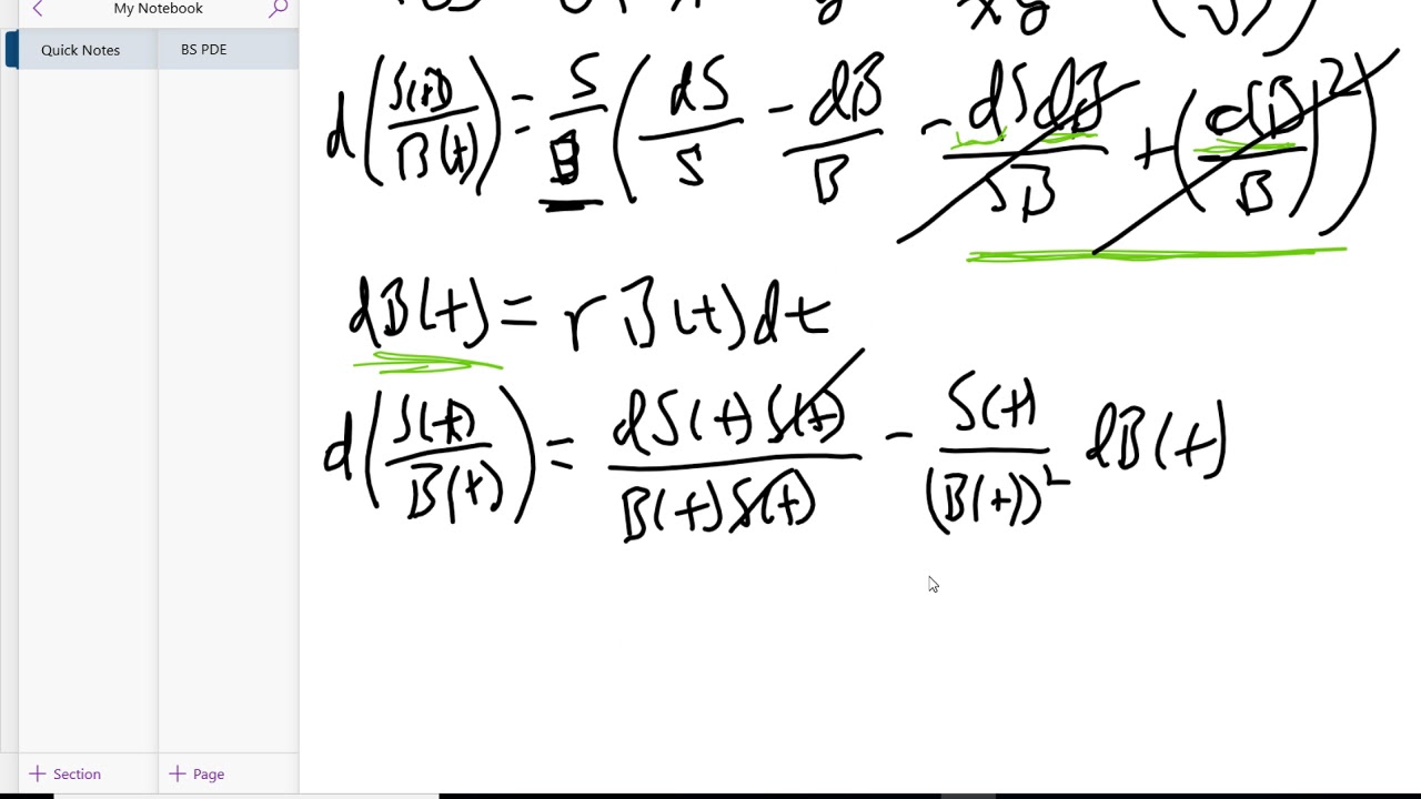 2. Black Scholes - Change of Measure (Girsanov Theorem) - YouTube